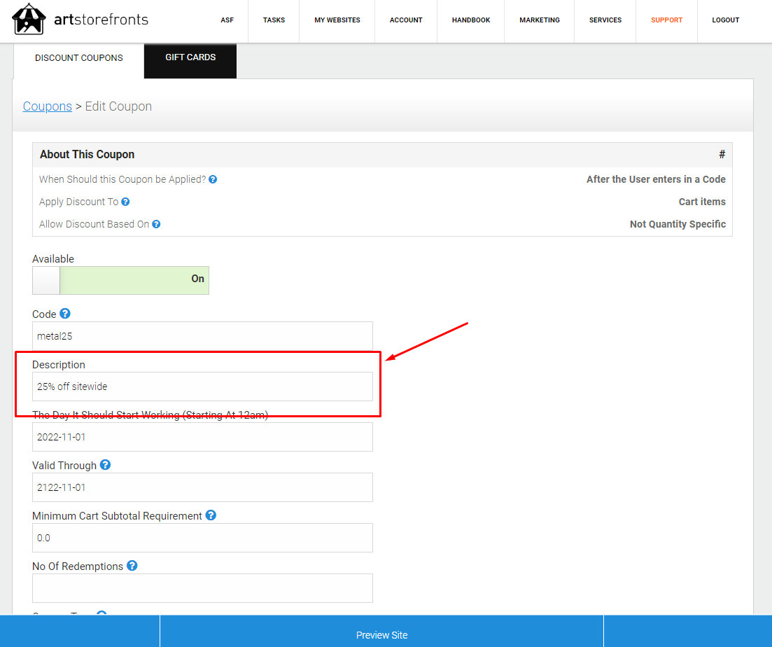 How To Create a Discount Coupon Code – Support Center