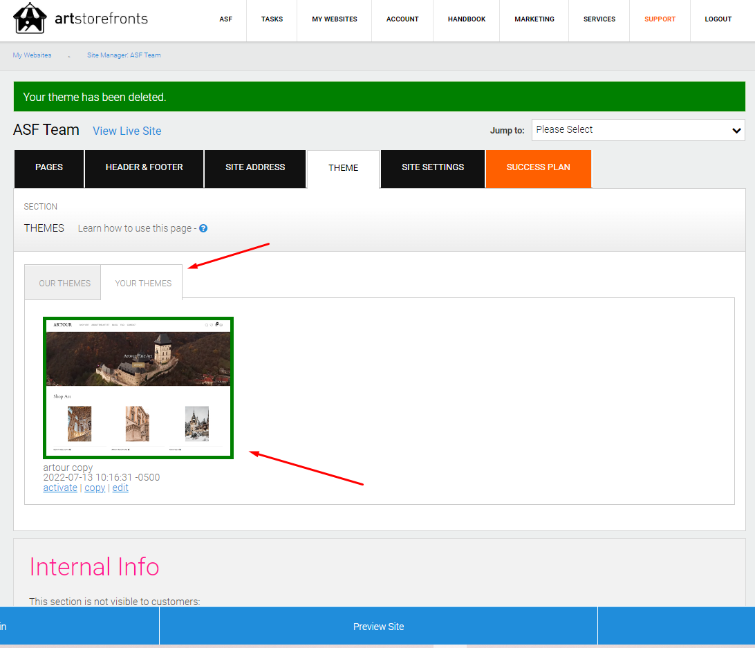 How To: Select A Theme for Your Website – Support Center