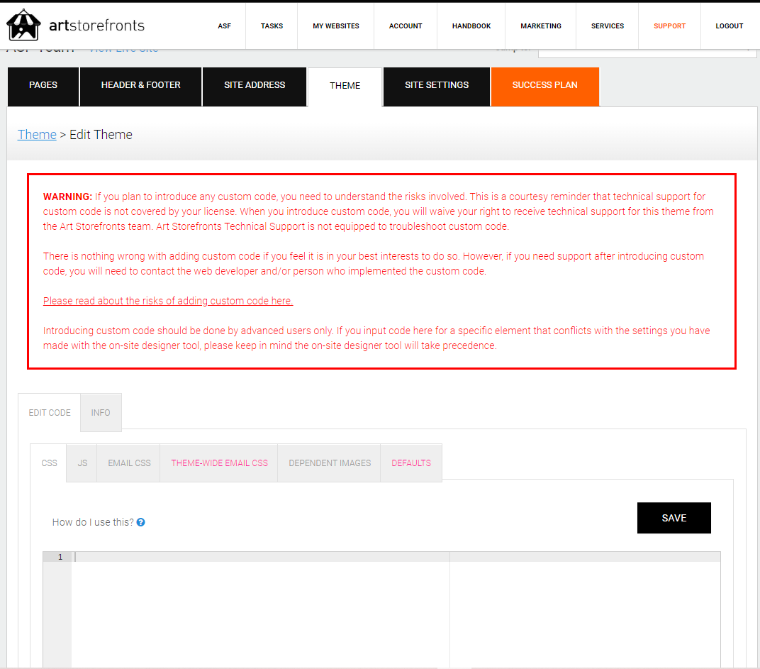 How To: Select A Theme for Your Website – Support Center
