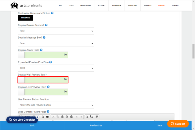 Feature Overview: Wall Preview – Support Center