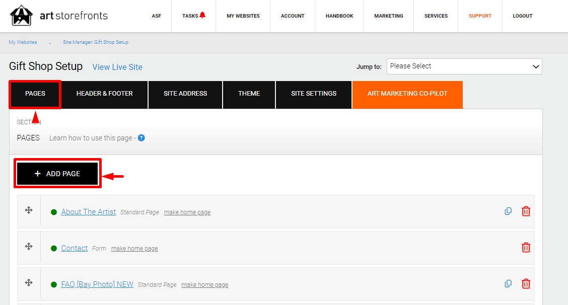 How To: Set Up A Gift Shop – Support Center