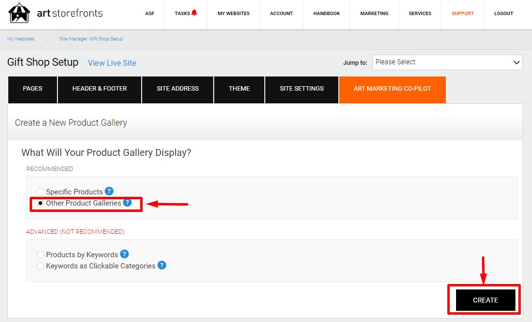 How To: Set Up A Gift Shop – Support Center