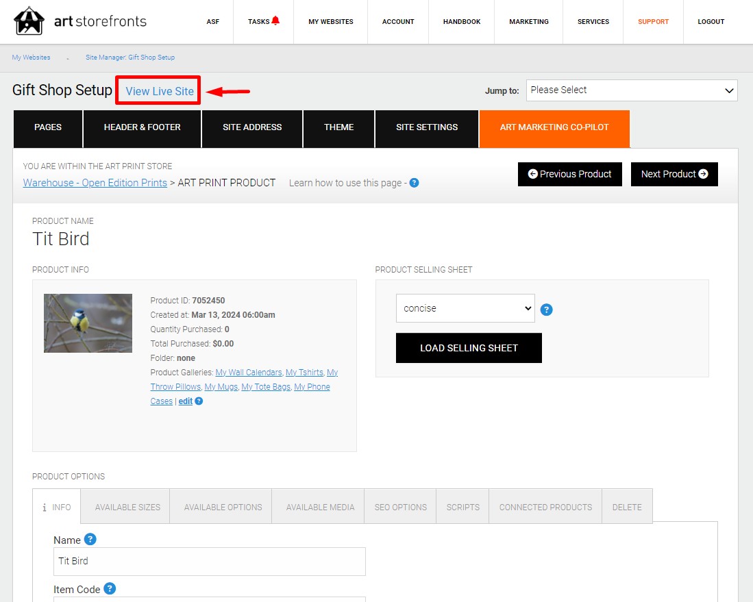 How To: Set Up A Gift Shop – Support Center