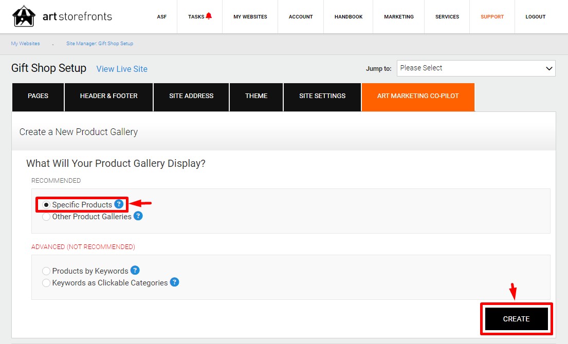 How To: Set Up A Gift Shop – Support Center
