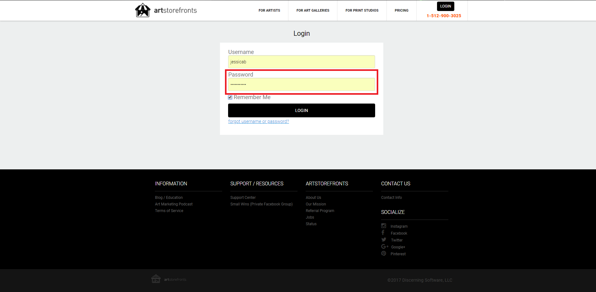 How To: Login to your Art Storefronts Account – Support Center