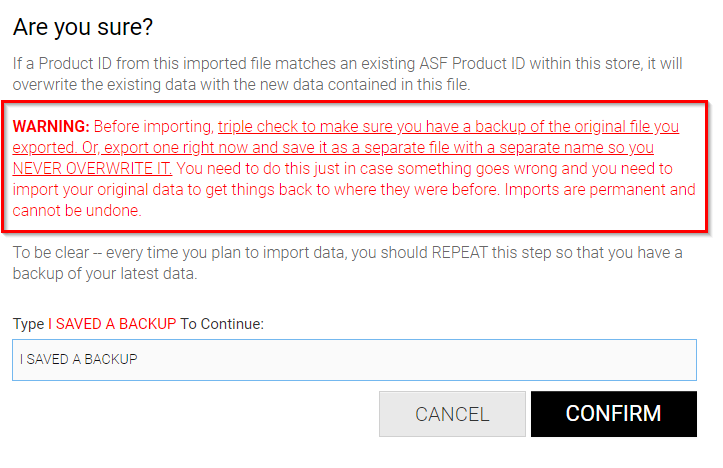 How to Bulk Update Your Product Info – Support Center