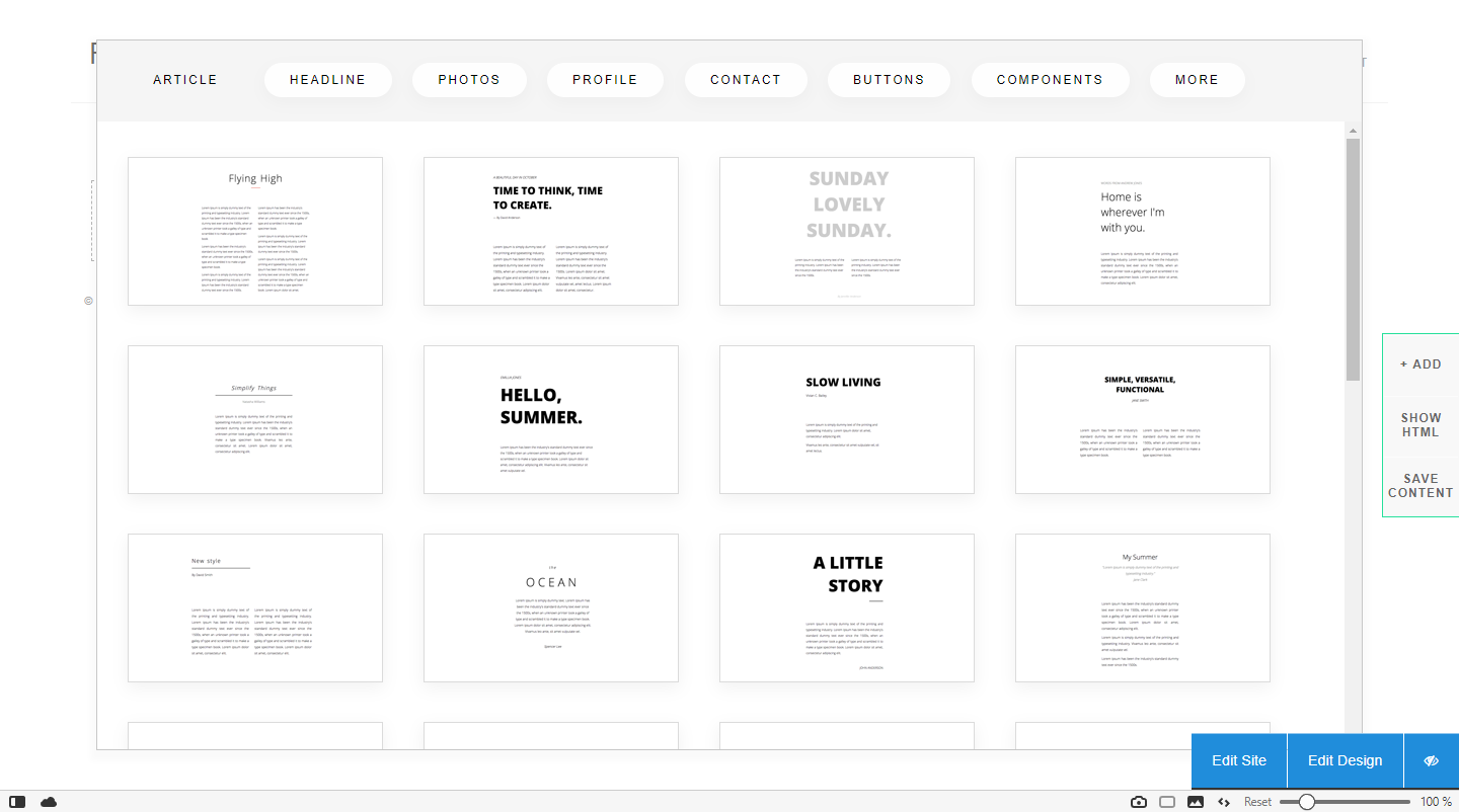On-Site Content Builder – Support Center