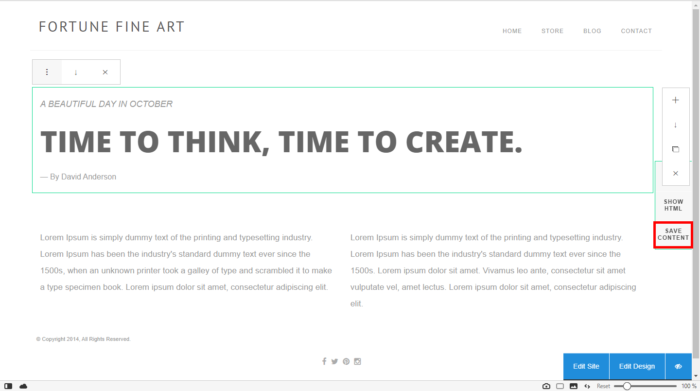 On-Site Content Builder – Support Center