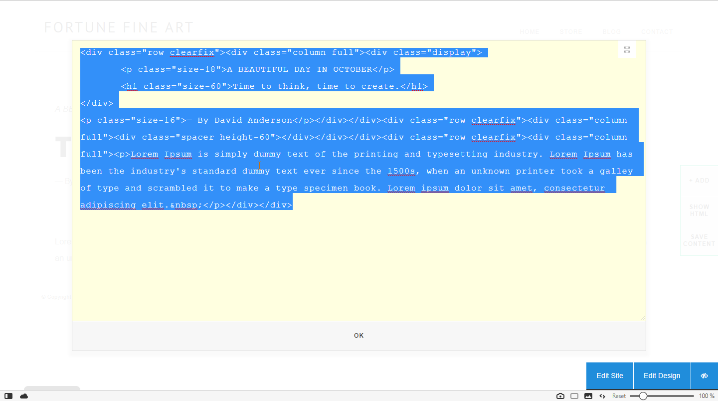 On-Site Content Builder – Support Center