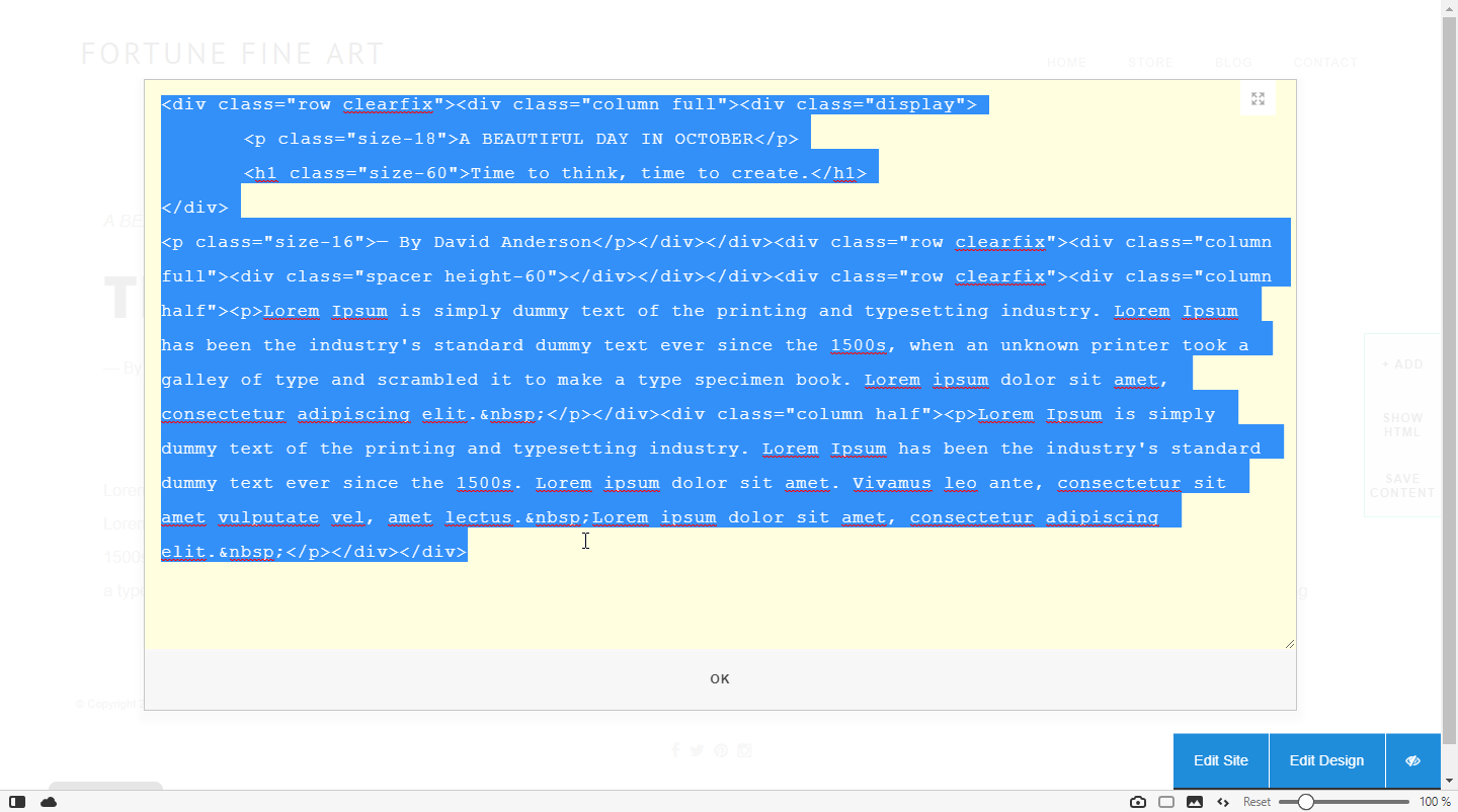 On-Site Content Builder – Support Center