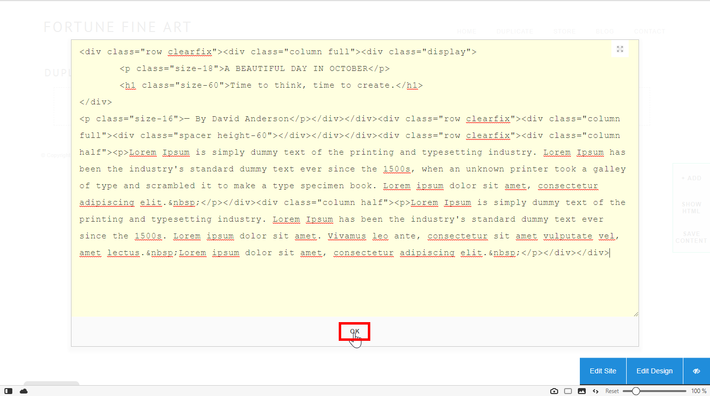 On-Site Content Builder – Support Center