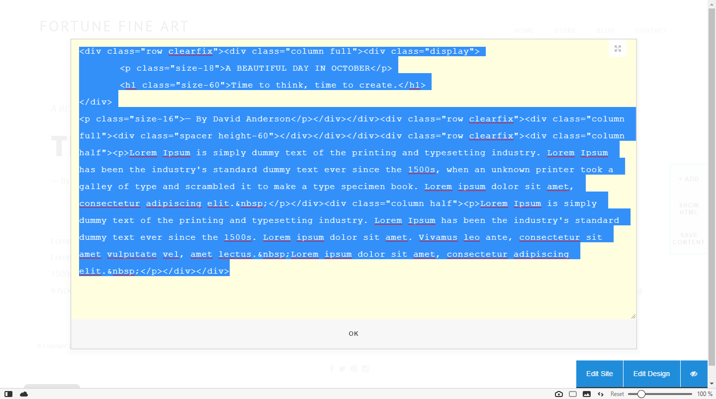 On-Site Content Builder – Support Center