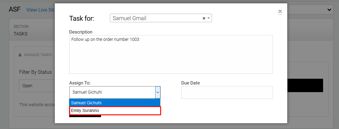 How To Create A Task for Yourself In the Task Manager – Support Center