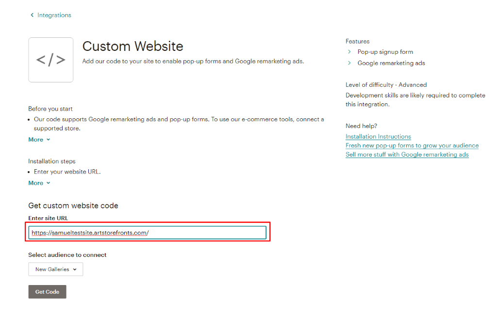 How To: Integrate and Verify Your Site with Mailchimp – Support Center