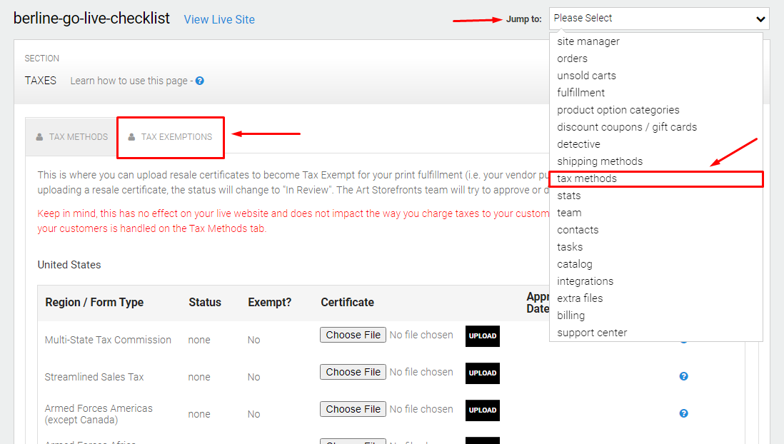 How To: Submit Tax Certificates to Remain Tax Exempt – Support Center