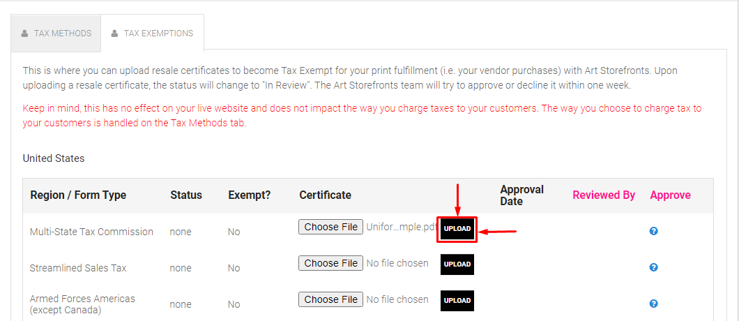 How To: Submit Tax Certificates to Remain Tax Exempt – Support Center