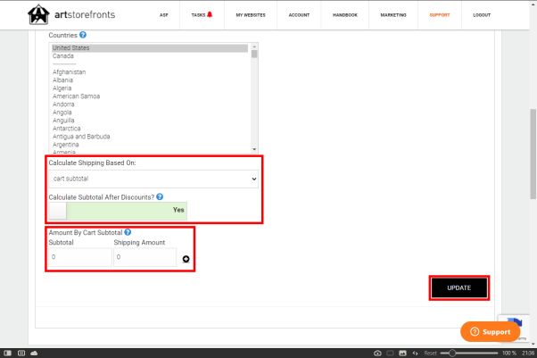 How to set up Shipping Methods on your Website – Support Center