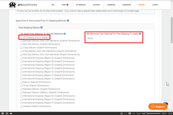 How to set up Shipping Methods on your Website – Support Center