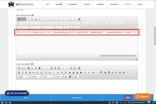 How to: Add Videos to Your Products Page – Support Center