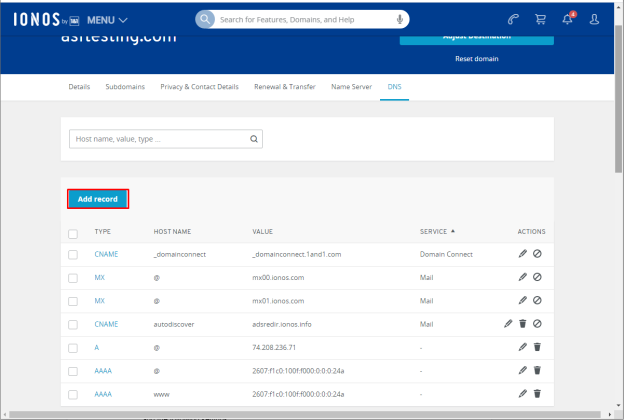 How To: Set Up Your 1&1.com/ionos.com Domain Name – Support Center