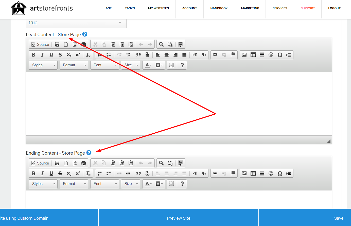 How to: Set up your Homepage and your Product Galleries – Support Center