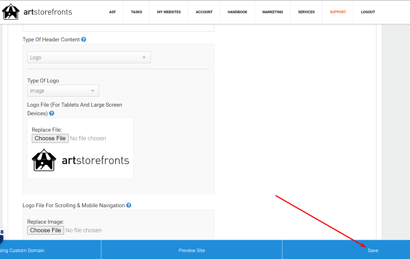 How To: Upload Your Logo – Support Center