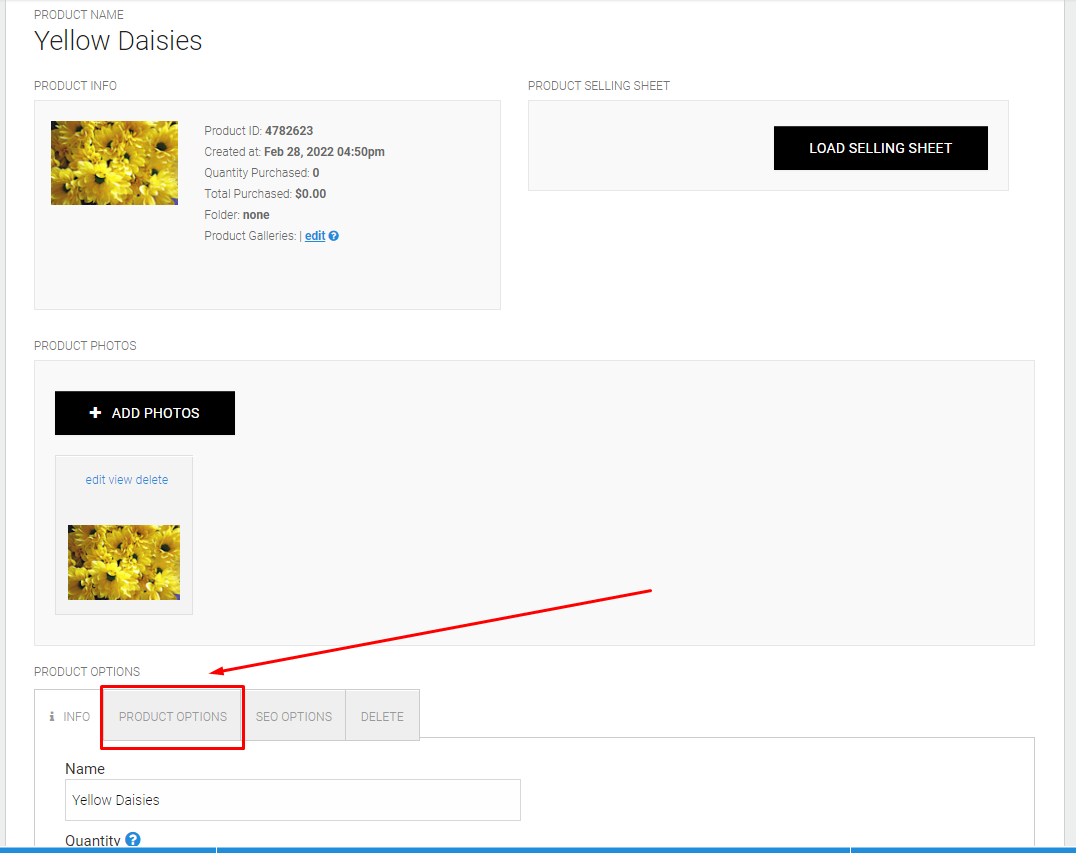 How To: Create Product Options (i.e. size or color options) For Items ...