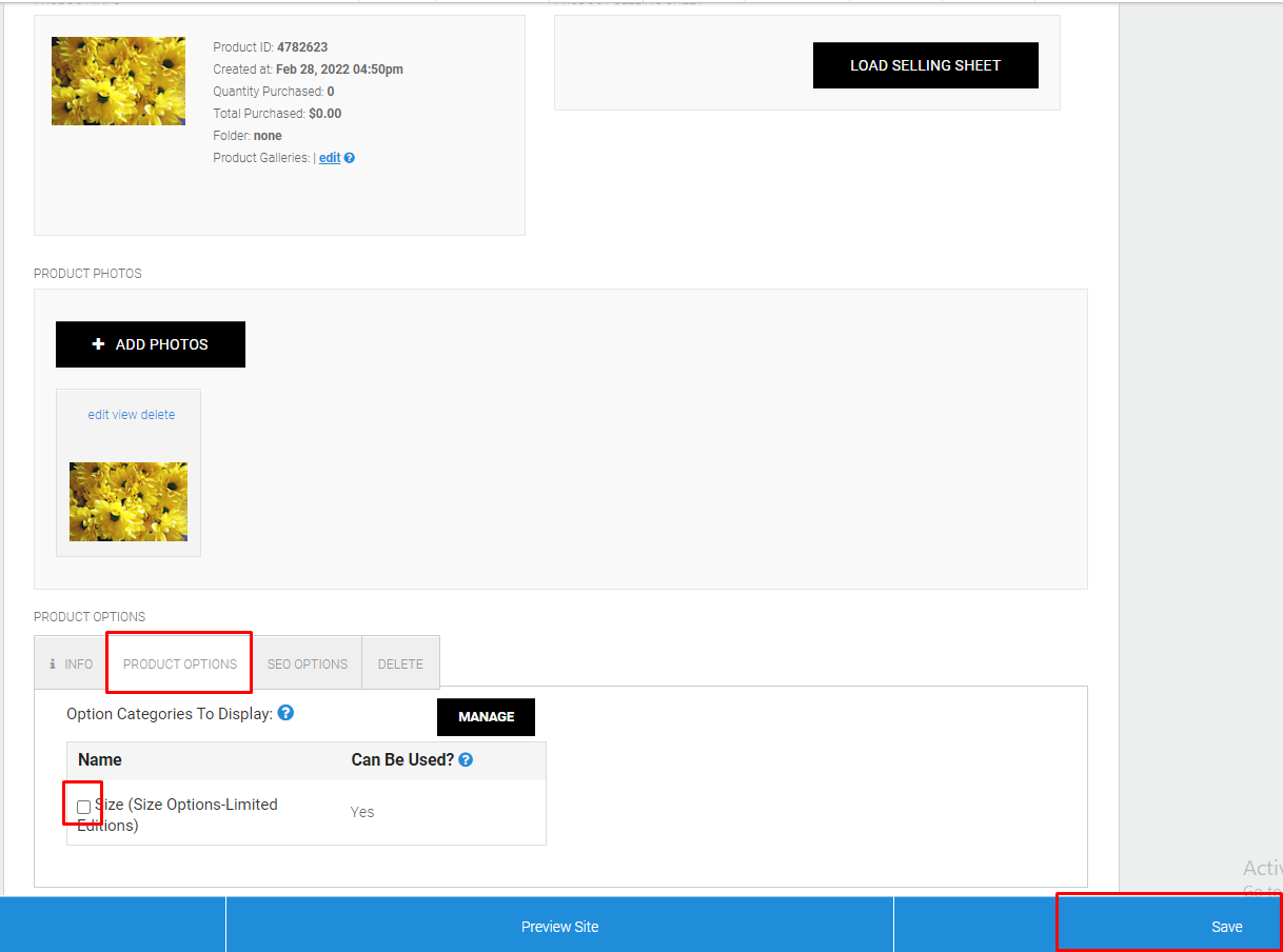 How To: Create Product Options (i.e. size or color options) For Items ...