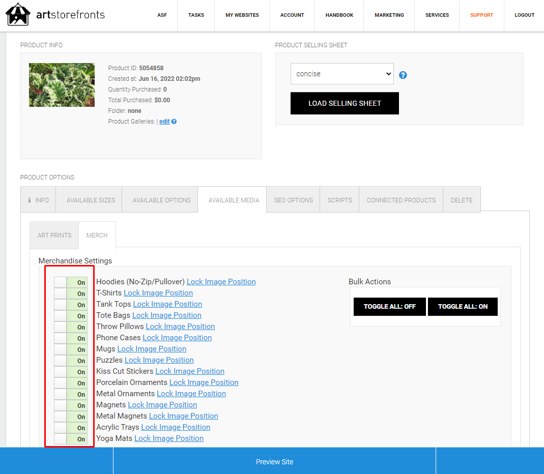 How to Set-Up Merchandise Products on your Site – Support Center